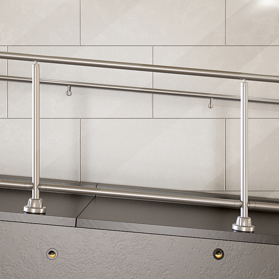 Ramps: Edge Protection. How to connect a Horizontal rail with a Post ...